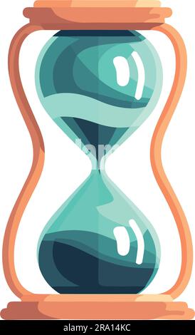 Time flows like sand in an hourglass Stock Vector Image & Art - Alamy