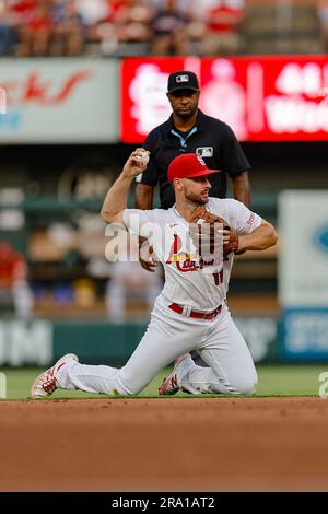St. Louis Cardinals shortstop Jose Barrero (27) and shortstop Masyn ...