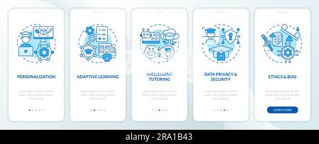 AI in education layout with linear icons concept Stock Vector Image & Art - Alamy