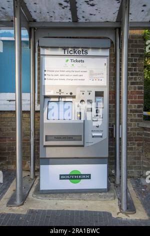 Out of service train ticket machine on a East Midlands trains station ...