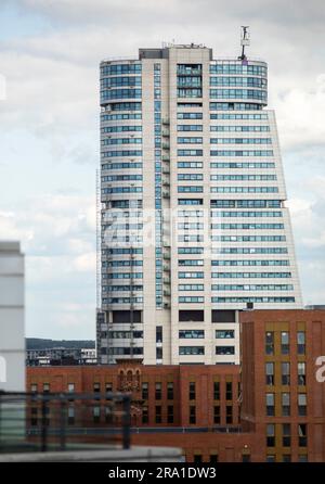 The tallest building in Yorkshire is Altus House seen here on Leeds ...