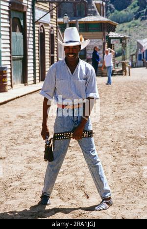 Zärtliche Chaoten 2, Dreharbeiten in den USA, 1988, mit den Darstellern ...