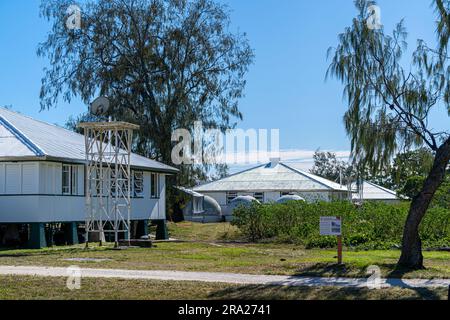 Lighthouse Keepers cottages, Lady Elliot Island, Great Barrier Reef ...
