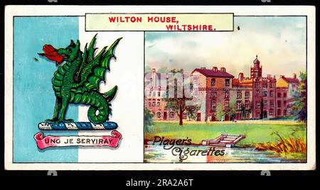Wilton House - Vintage Cigarette Card Stock Photo - Alamy