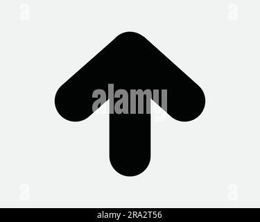 Up Arrow Icon Upwards Upward Point Pointer Direction Navigation North Ahead Enter Entrance Path ...