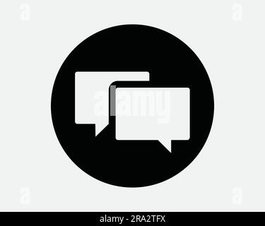 chat message circular speech bubble outline vector icon Linear icon. Editable stroke line Stock ...