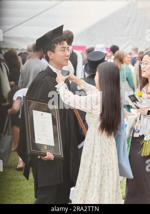 A student from Emmanuel College, University of Cambridge, England ...