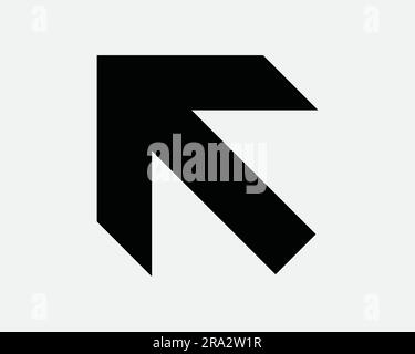 Left Arrow Icon. Point Pointer Exit Path Entrance Navigation Direction Traffic Road Sign West ...