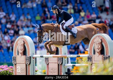 Aachen, Germany. 30th June, 2023. Equestrian sport, jumping; CHIO ...
