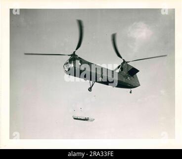 Model of a tandem-rotor helicopter Stock Photo - Alamy