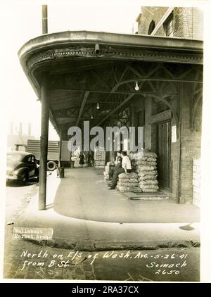 Photograph of exterior Wallabout Market, North on w/s of West Ave. from ...
