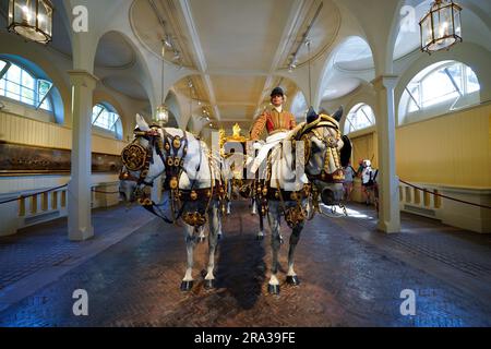 King Charles' Coronation Coach. The Royal Gold State Coach has been ...