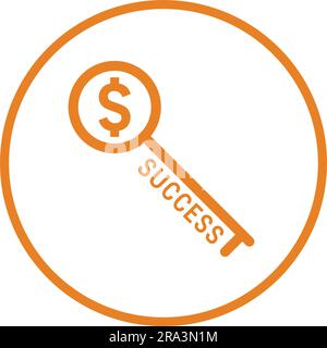 Business Success Key icon. Fully editable vector EPS use for printed ...