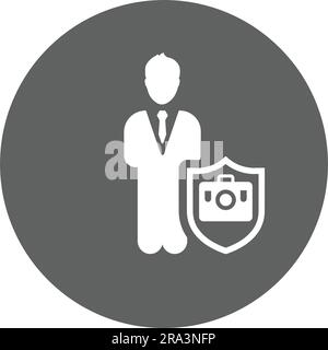 Business Security icon. Fully editable vector EPS use for printed ...