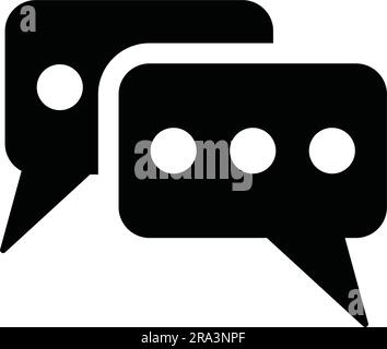 Chat Text Icon. Fully editable vector EPS use for printed materials and ...
