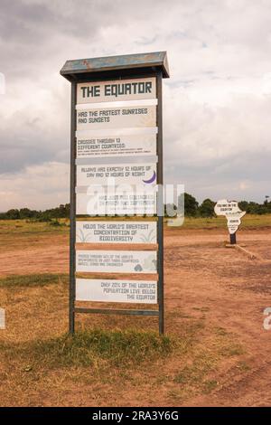 Equator sign at Ol Pejeta Conservancy, Kenya Stock Photo - Alamy