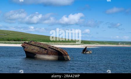 The Blockships of Scapa Flow in the Orkney Islands, Scotland were ...