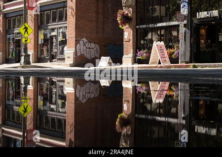 Seattle, USA. 27 Jun, 2023. Downtown Seattle Graffiti Stock Photo - Alamy