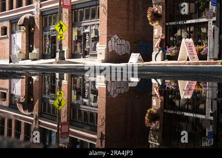 Seattle, USA. 27 Jun, 2023. Downtown Seattle Graffiti Stock Photo - Alamy