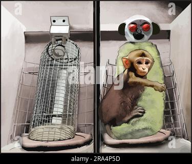 Harlow monkey experiment Stock Photo - Alamy