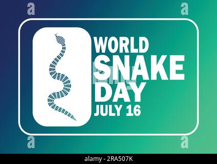World Snake Day. July 16. Holiday concept. Template for background ...