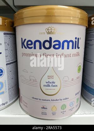 SUNAR infant milk displayed on the shelves in a pharmacy,baby powdered ...