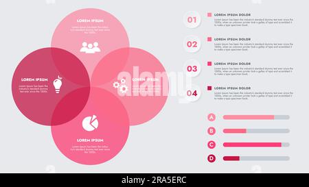 Infographic template for presentations and features data visualization ...