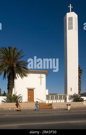 Catholic Church, Walvis Bay, Namibia, Walvis Bay Stock Photo - Alamy