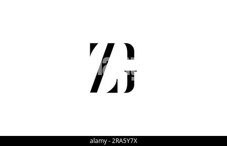 ZG, GZ Abstract Letters Logo Monogram Stock Vector Image & Art - Alamy