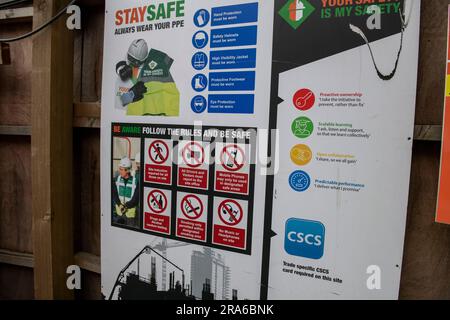 Site safety rules and regulations for construction in the UK Stock ...