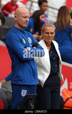 England assistant manager Arjan Veurink (right) during a training ...
