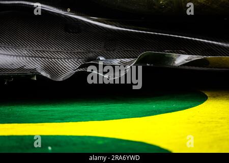 Red Bull Racing RB19, mechanical detail of the engine during the ...