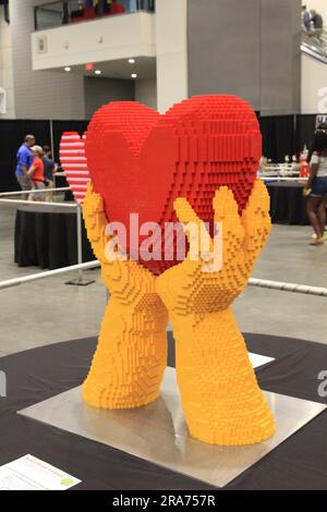 Artwork by Jonathan Lopes Lego convention Raleigh North Carolina Stock ...