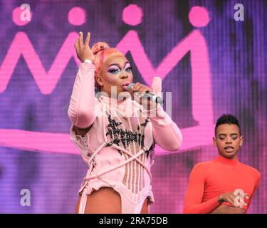 Todrick Hall performing at Pride in London 2023 Stock Photo - Alamy