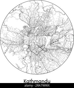 Vector city map of Kathmandu , Nepal Stock Vector Image & Art - Alamy
