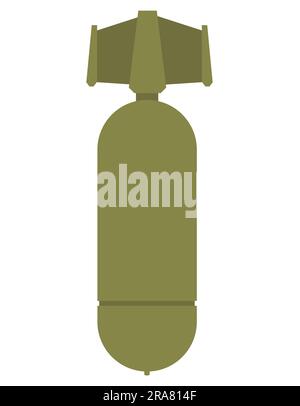 Illustration of atomic weapon on white background Stock Photo - Alamy