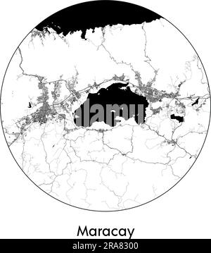 City Map Maracay Venezuela South America vector illustration Stock ...
