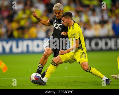 Nashville SC defender Andy Najar (31) during an MLS soccer match ...