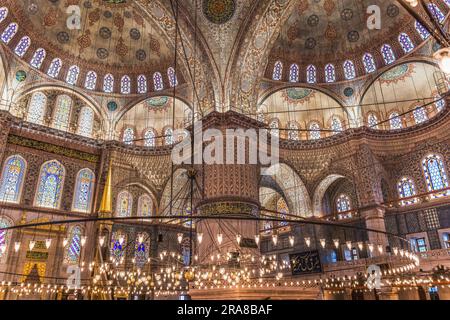 Blue Mosque Basilica Domes Stained Glass Istanbul Turkey. Blue Mosque ...