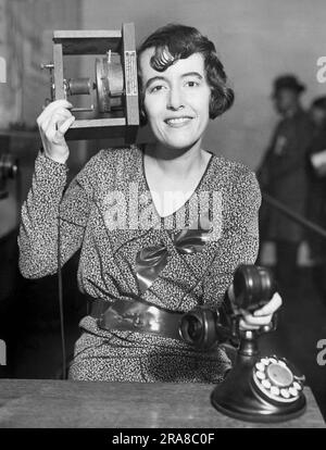 Alexander Graham Bell's first telephone (1875), exhibited at the ...