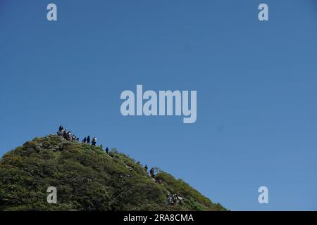 Tanigawa-Dake and climbers Stock Photo - Alamy