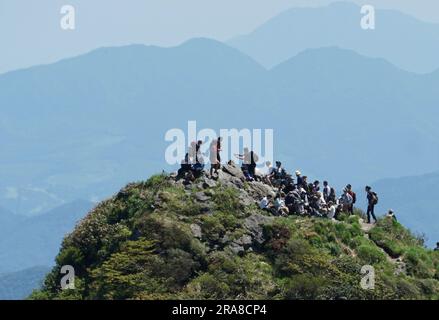 Tanigawa-Dake and climbers Stock Photo - Alamy