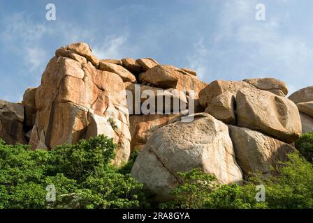 Different shapes rocks in Hampi, Karnataka, South India, India, Asia ...