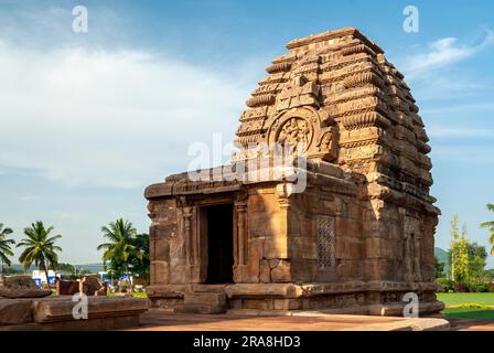 7th century Jambulingeshwara Temple in Pattadakal, Karnataka, India ...
