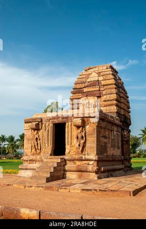 7th century Jambulingeshwara Temple in Pattadakal, Karnataka, India ...