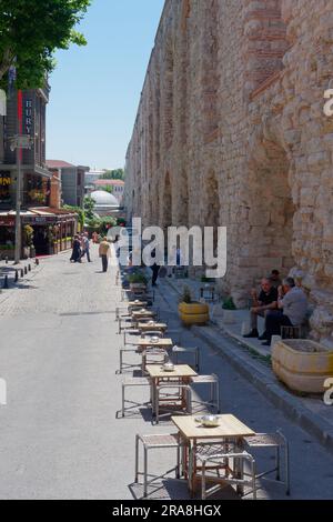 The Aqueduct of Valens, a historic Roman aqueduct in Istanbul, is ...