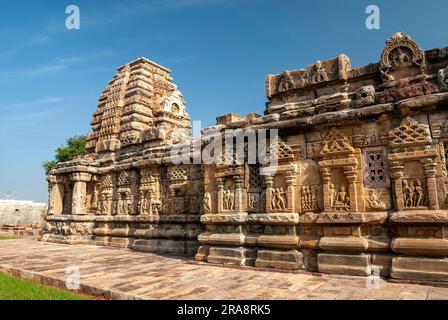 8th century Papanath temple in Pattadakal, Karnataka, India, Asia ...