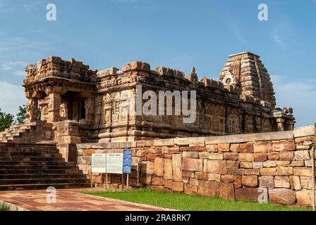 8th century Papanath temple in Pattadakal, Karnataka, India, Asia ...