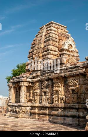 8th century Papanath temple in Pattadakal, Karnataka, India, Asia ...