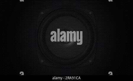 Speaker background of metal mesh, loudspeaker cover grid with realistic ...